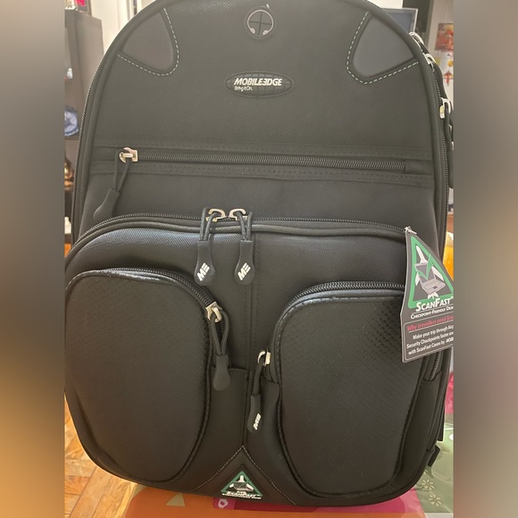 Mobile Edge | Bags | Mobile Edge Mesfbp Scanfast Backpack Black Brand ...